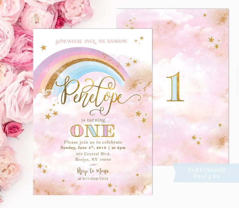 Rainbow Welcome Sign Editable Rainbow Birthday Magical - Etsy