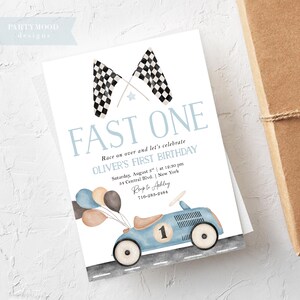 Editable Race Car Milestone Poster, Fast ONE Racing Car Milestone, 1st ...