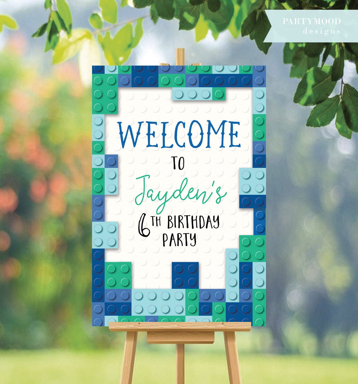 Building Blocks Welcome Sign Reception Blocks Birthday - Etsy