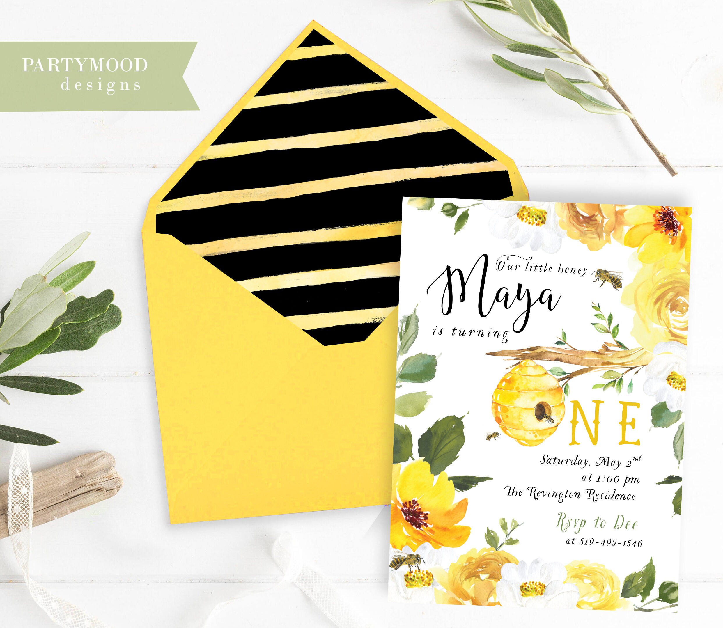 Bee Backdrop Bee Day Birthday Beehive Little Honey Birthday - Etsy