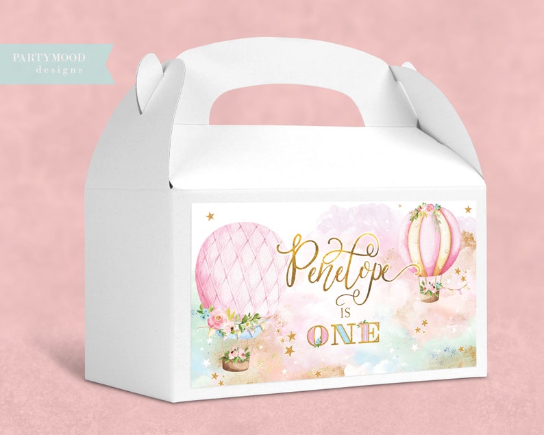 Hot Air Balloon Welcome Sign 1st Birthday Banner up up and - Etsy