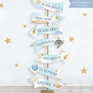 Space Planet Props, Planets Wall Decor, Outer Space First Birthday ...