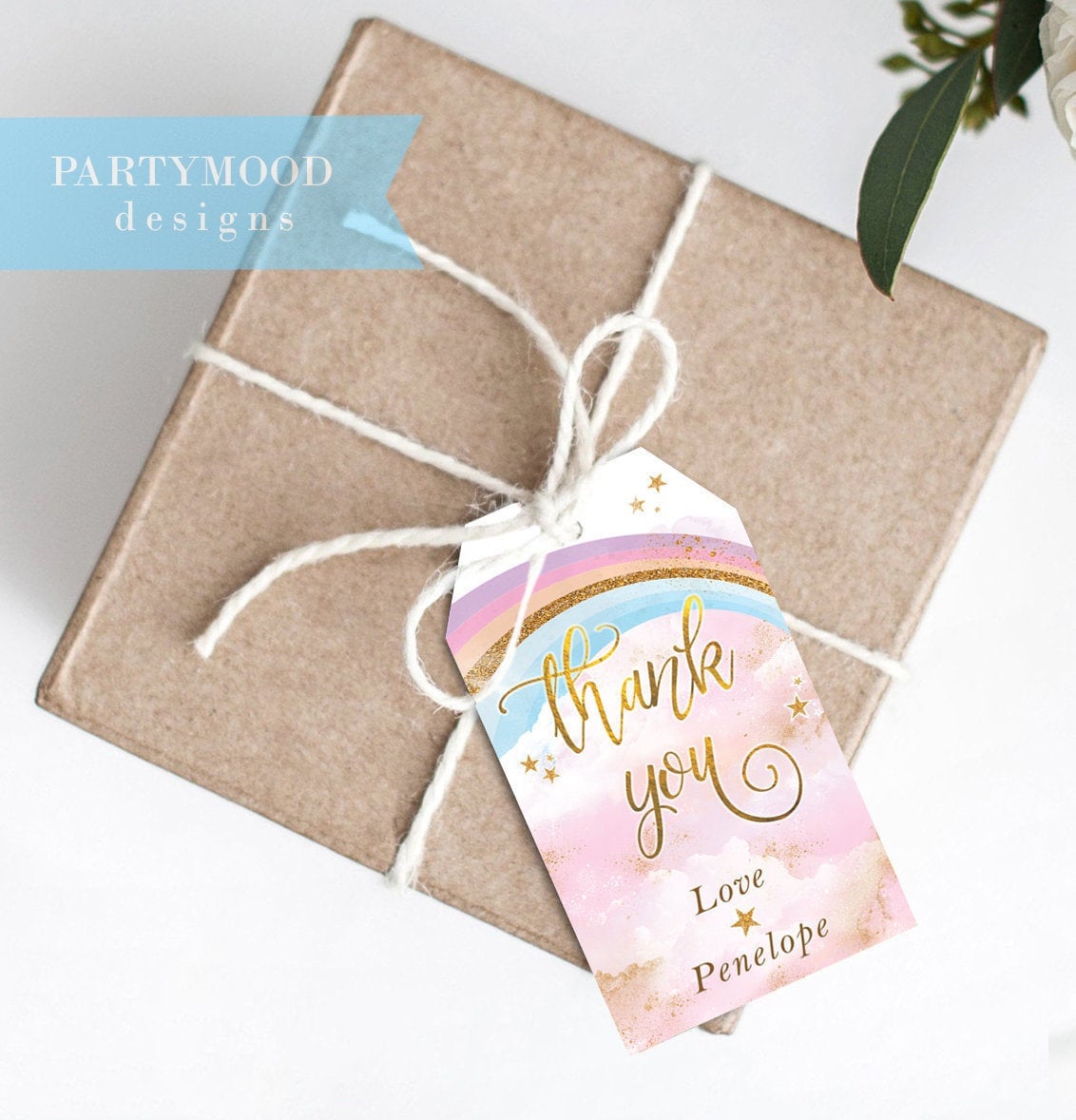 Rainbow Favor Tags 1st Birthday Party Signs Gift Tags - Etsy