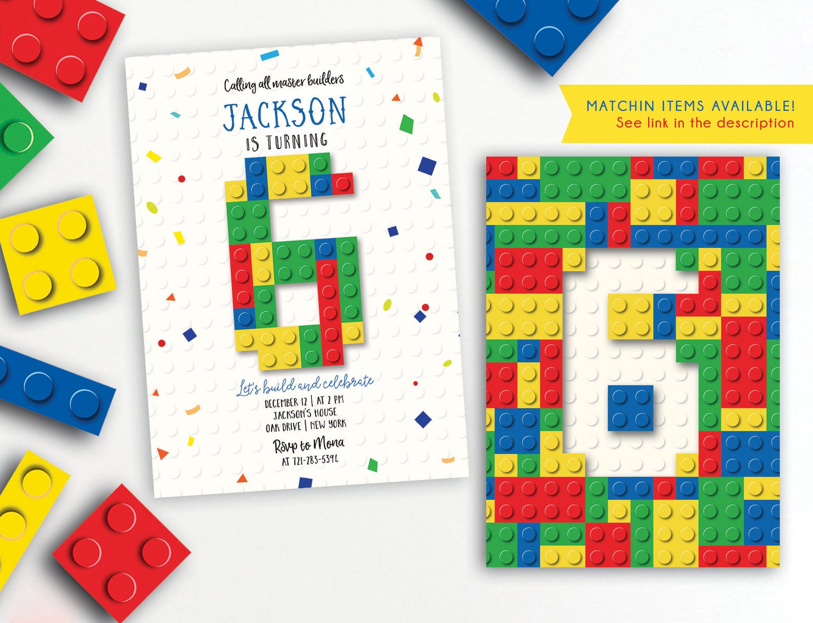 Building Blocks Thank You Cards Thank you cards Blocks | Etsy