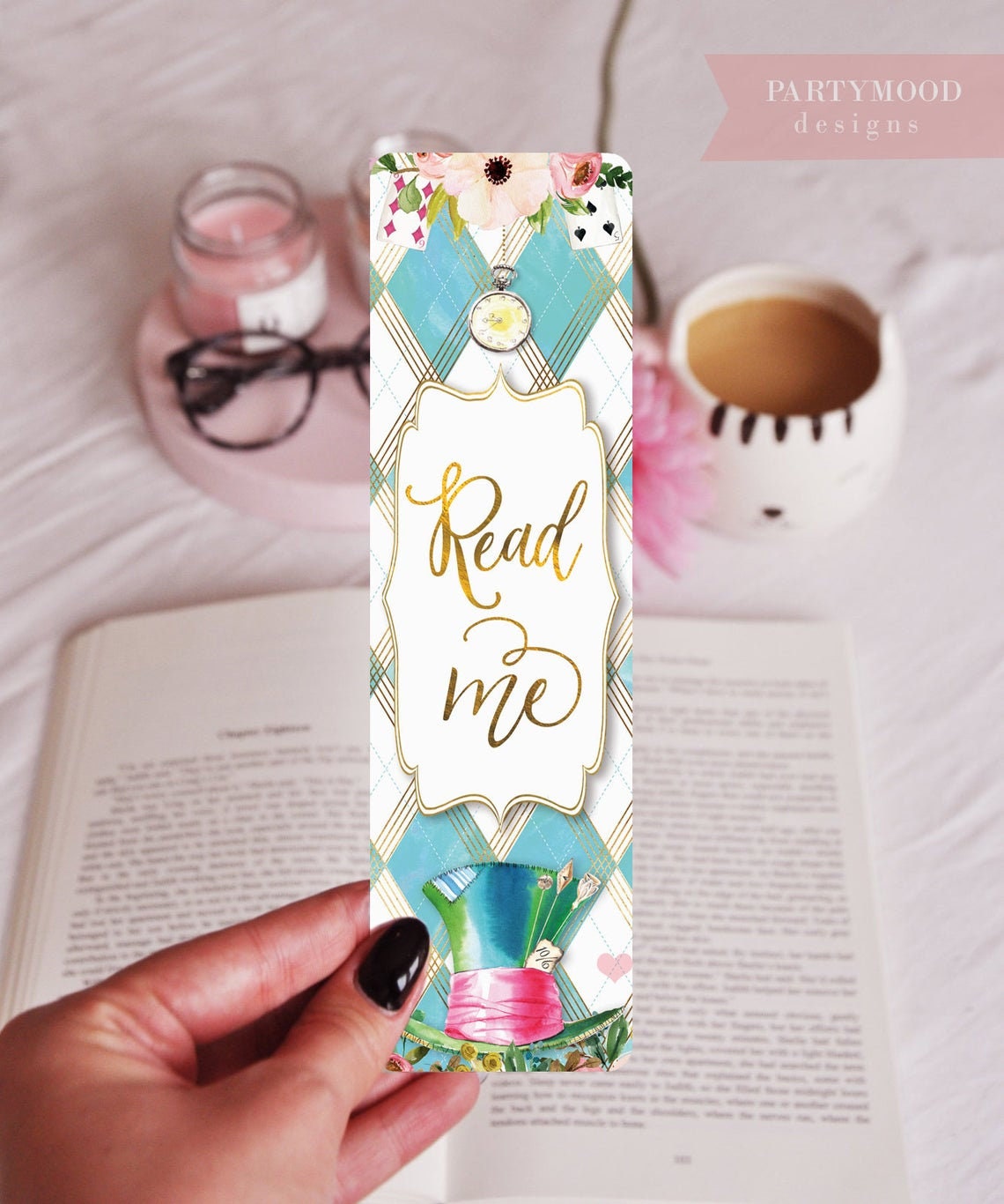 Alice in Wonderland White Rabbit Sign Decor Onederland | Etsy