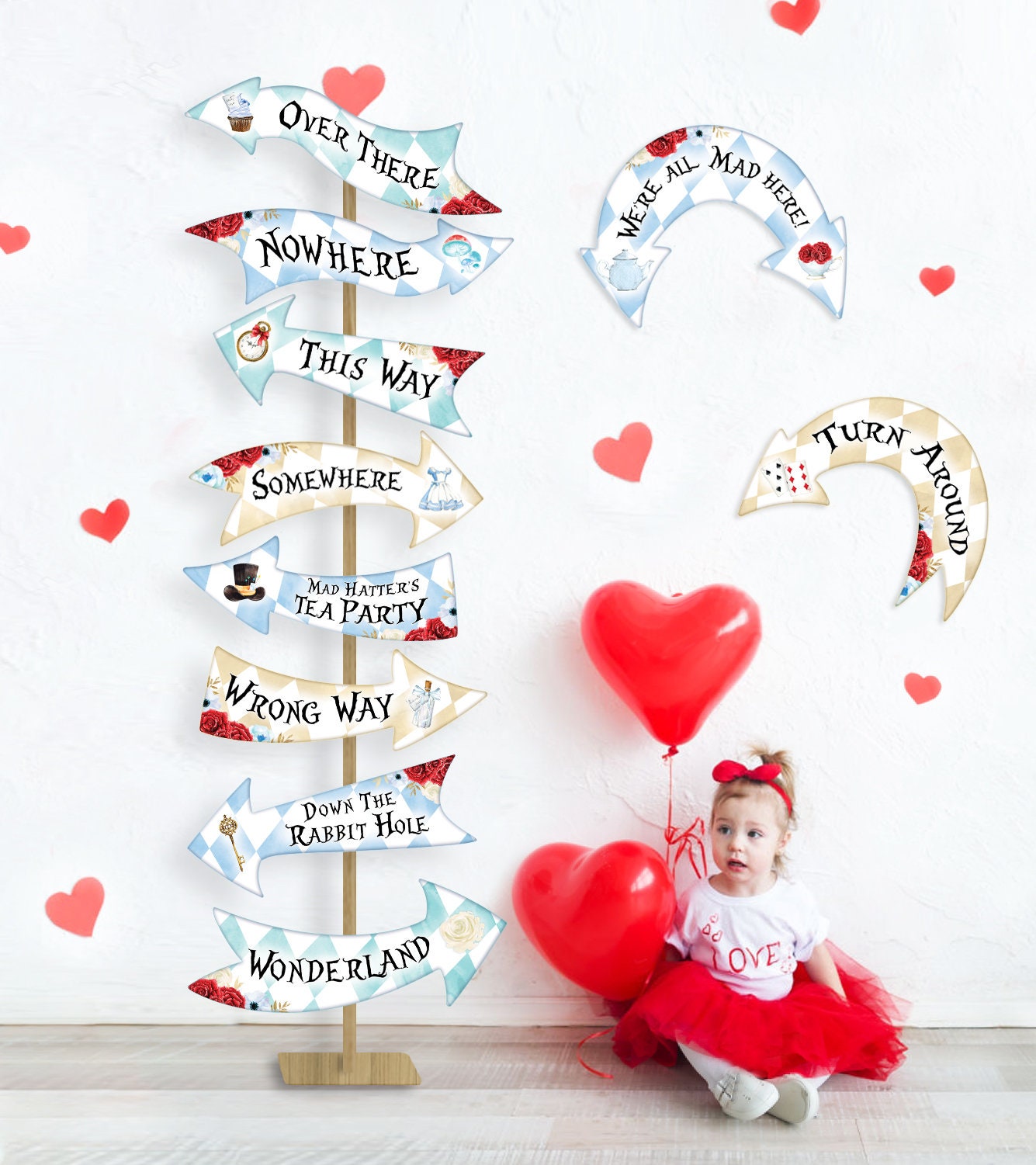 Alice in Wonderland Clock, Party Decorations, Onederland, Watch, Girl ...