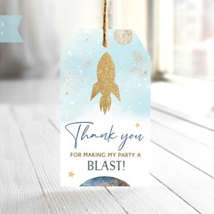 Outer Space Favor Tag Space Tags First Trip Around the Sun - Etsy