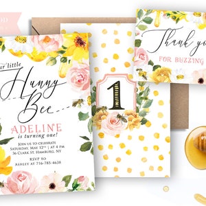 Bee Birthday Invitation, Beehive Invite, Little Honey Birthday Party ...