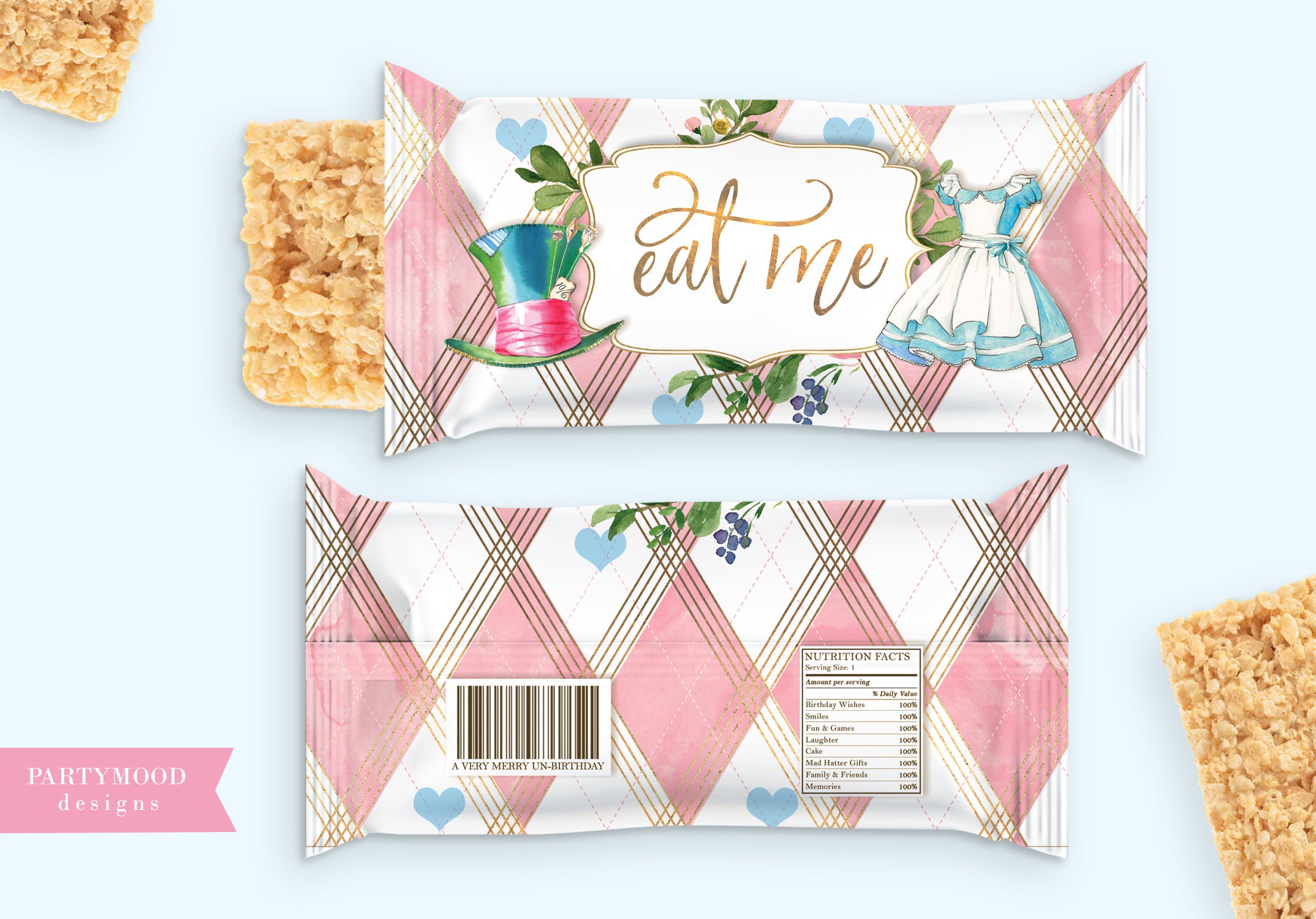 Alice in Wonderland Eat Me Sign, Decor Onederland Girl's 1st Birthday ...
