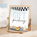 Pit Stop Sign, Fast One Food Station Sign, Little Racer Race Car ...
