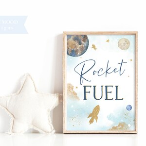 Outer Space Signs, Set of 6 Fun Signs, Space Theme, First Trip Around ...