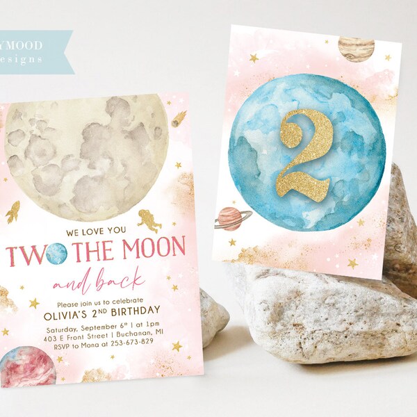 Moon Invitation - Etsy UK