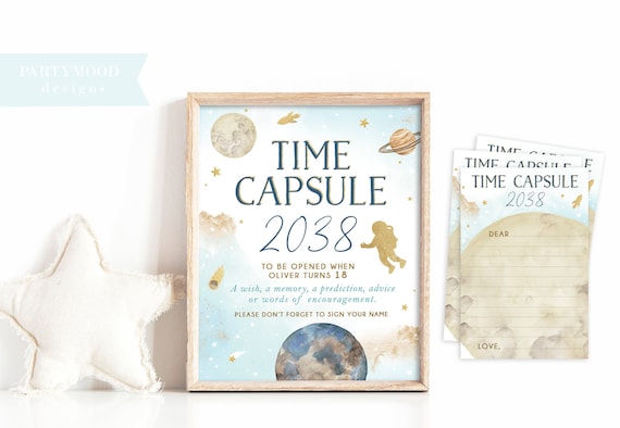 Outer Space Time Capsule Space Theme First Trip Around the | Etsy