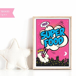 Superhero Party Signs, Food Drinks Gifts Sign, Table Decor, Superhero ...