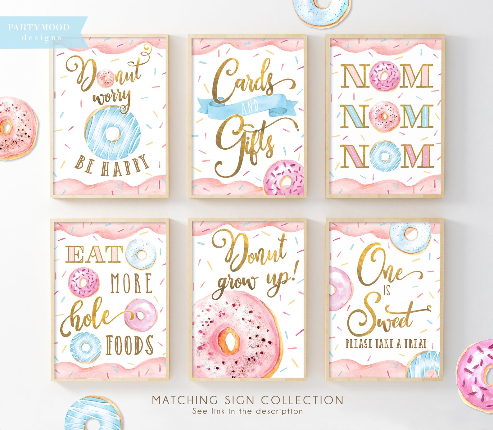 Donut Time Capsule Donut Birthday Party Sweet One Donut | Etsy