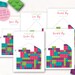 Building Blocks Envelope Liners Liner Set Blocks Birthday - Etsy