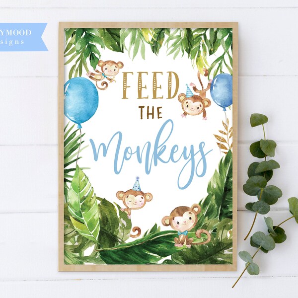 Monkeys Sign - Etsy