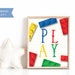Bricks Play Sign, Playroom, Building Blocks Birthday Sign, Fun Blocks ...