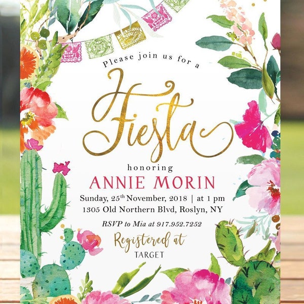 Fiesta Bridal Shower Invitation - Etsy