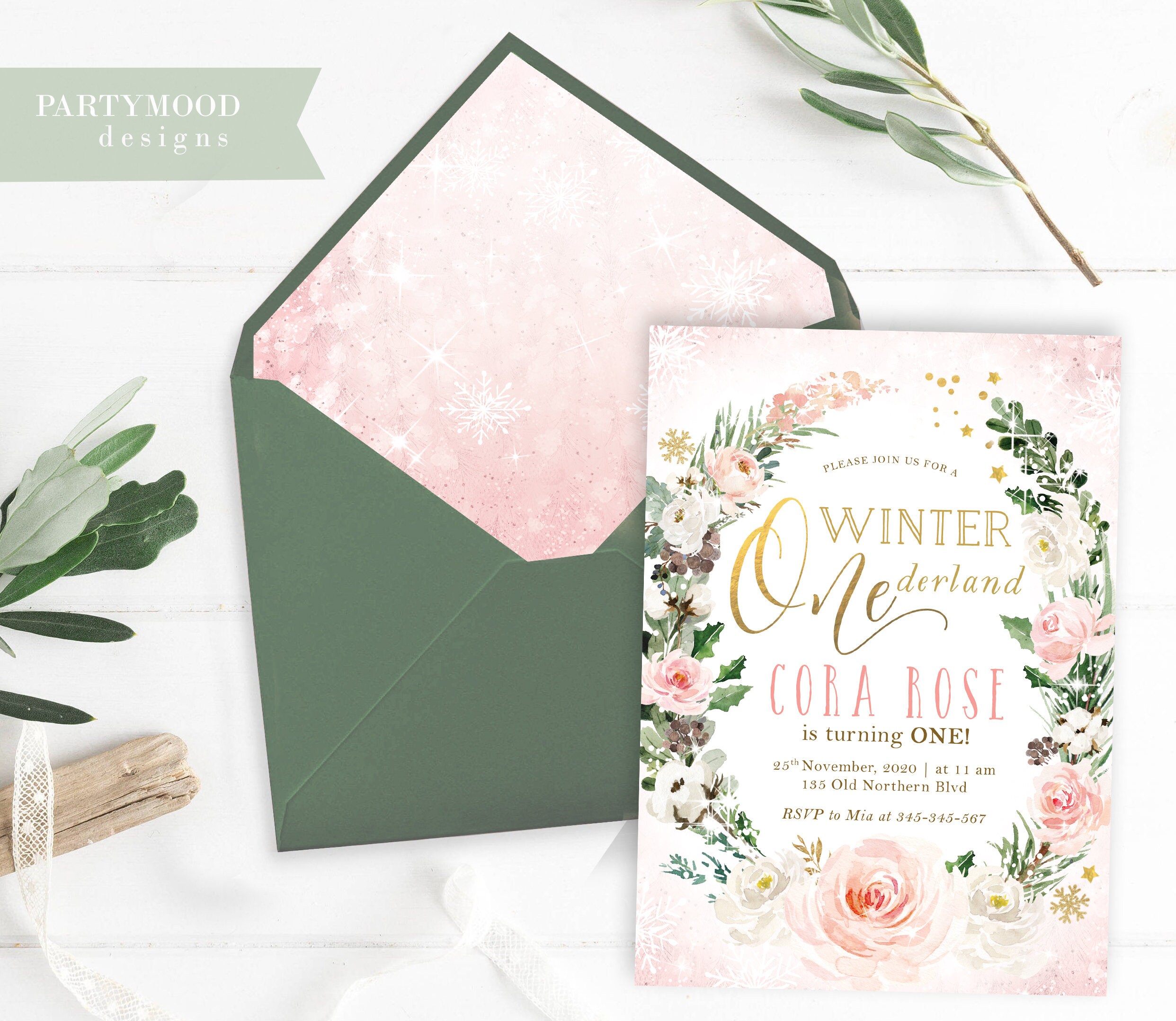 Winter Onederland Tags Double Sided Tag Girl Birthday Girl - Etsy