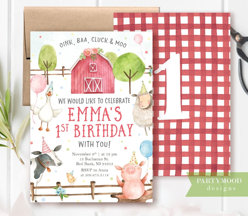 Farm Welcome Sign Farm Animals Boy First Birthday Girl - Etsy