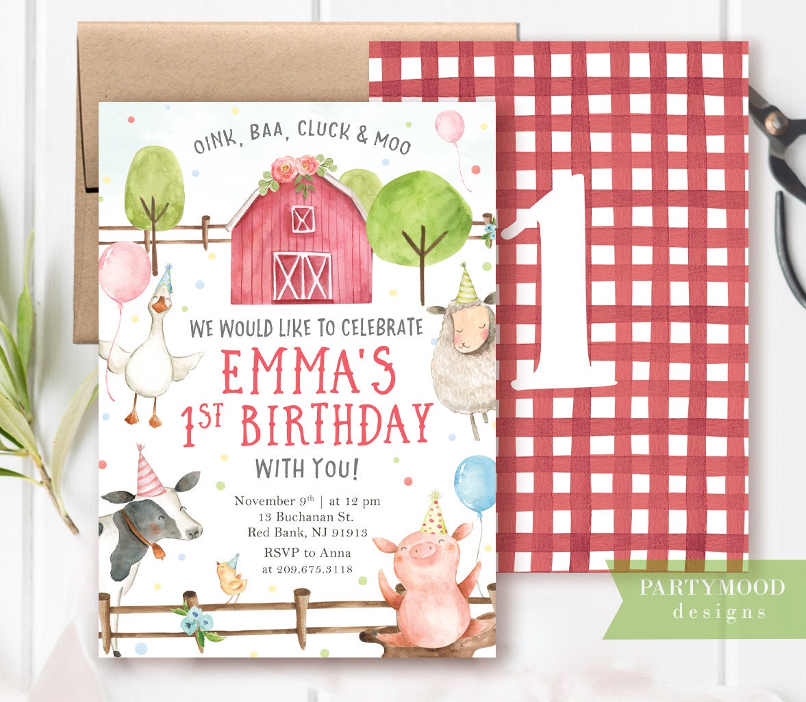 Farm Welcome Sign Farm Animals Boy First Birthday Girl - Etsy