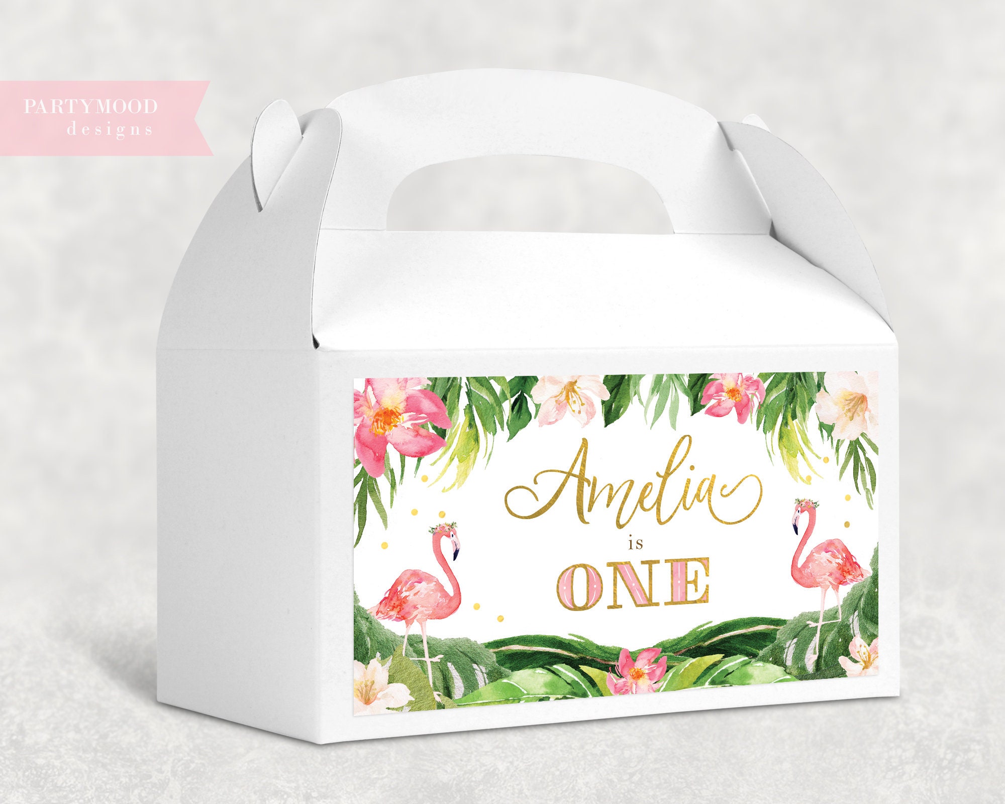 Flamingo Birthday Envelope Liner Set Girl 1st Birthday - Etsy