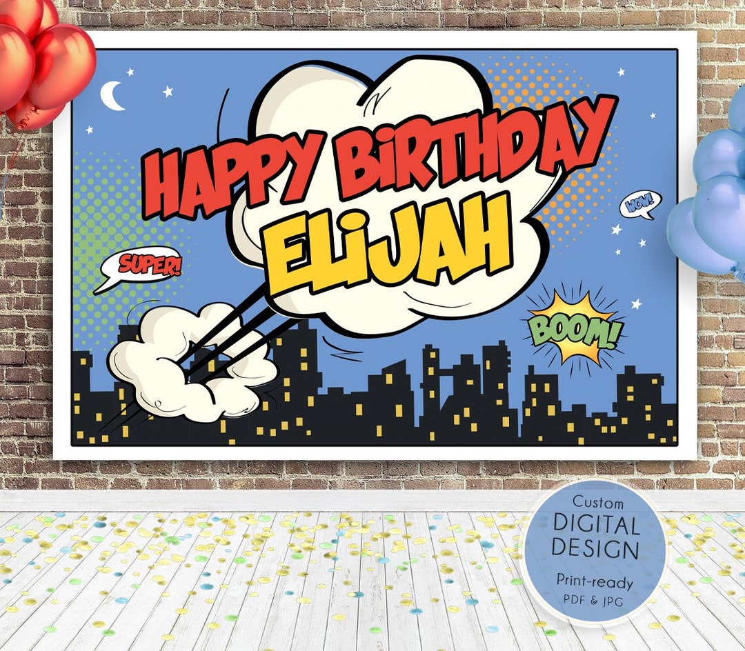 Superheroes Welcome Sign, Birthday Sign Reception, Superhero Decor ...