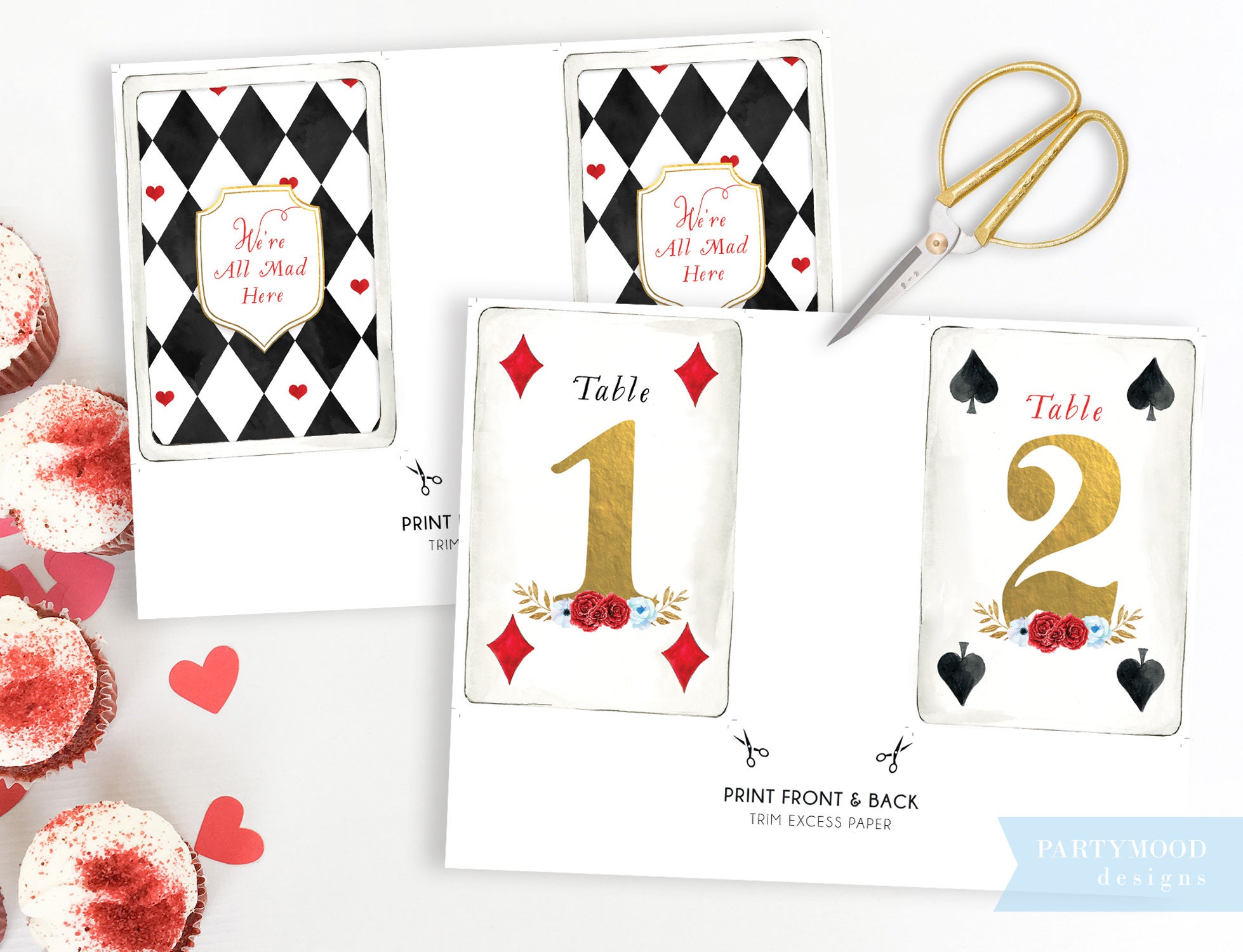 Alicia en el país de las maravillas números de mesa 1-20 | Etsy