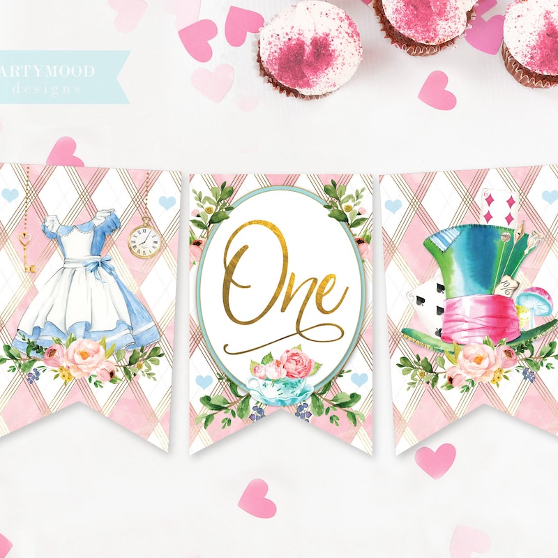 Wonderland Banner - Etsy