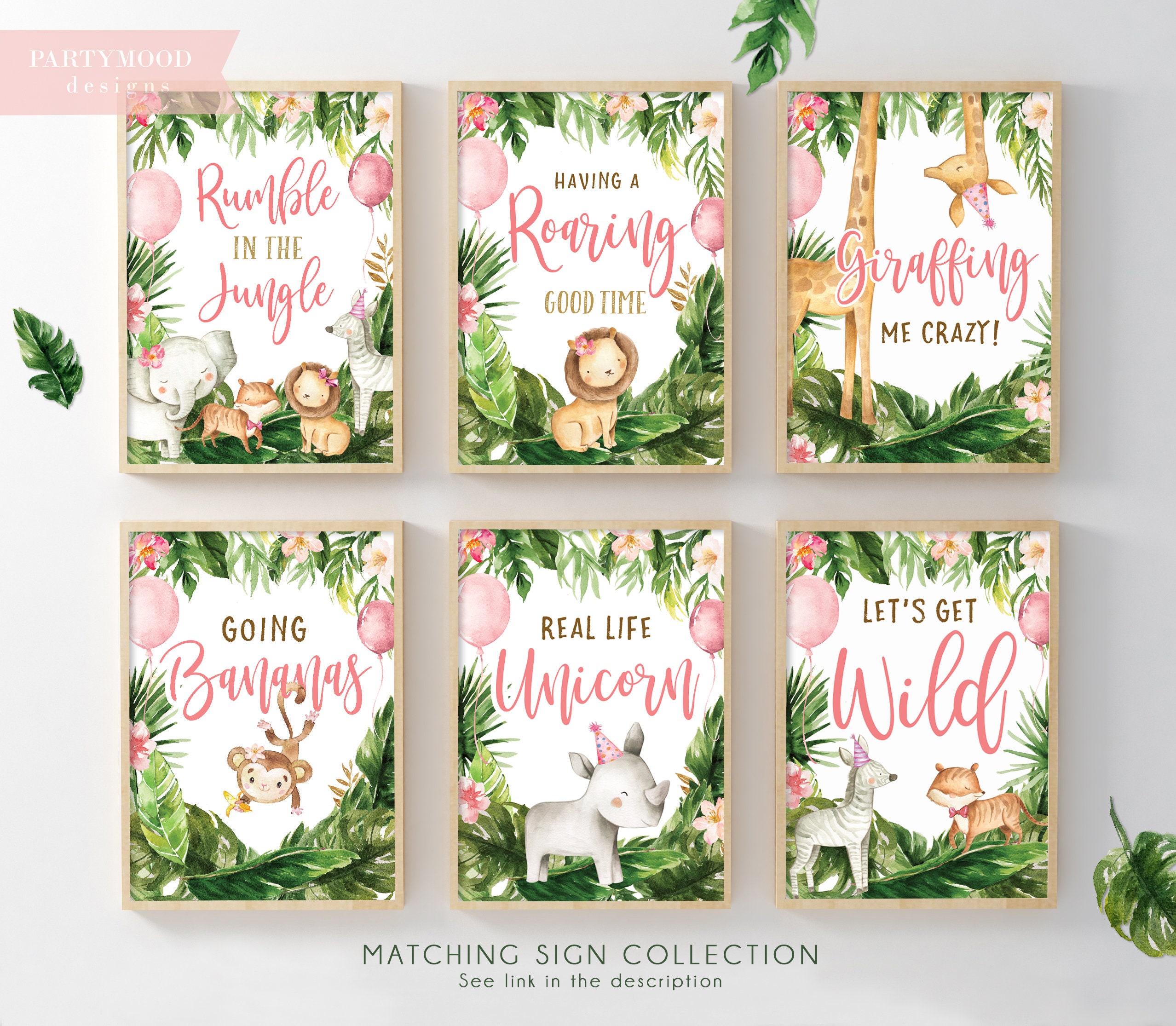 Safari Sign Jungle Juice Wild one Safari Birthday Safari | Etsy