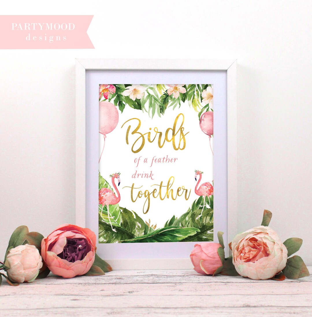 Flamingo Birthday Sign, Girl 1st Birthday, Summer Birthday Party for ...