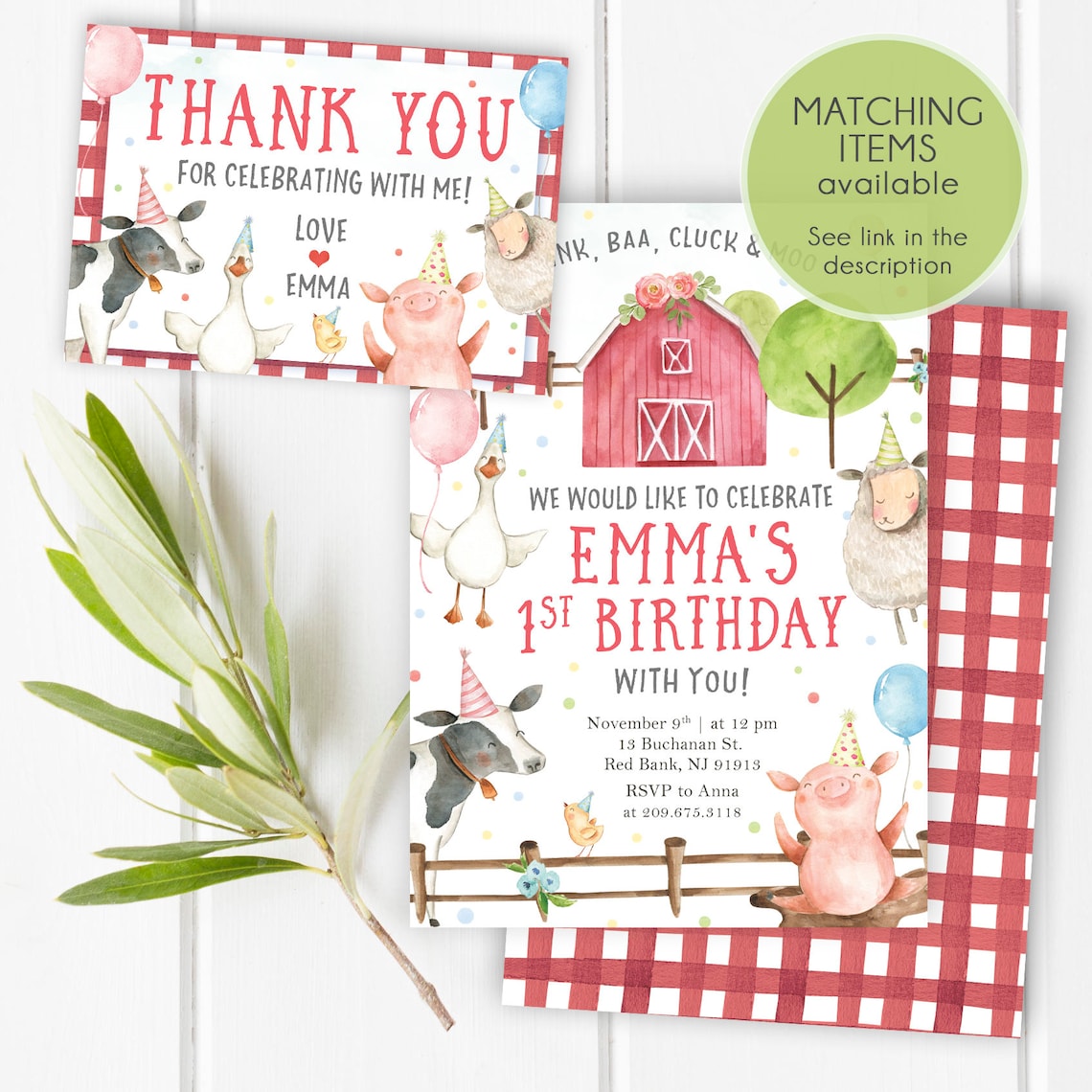 Farm Welcome Sign Farm Animals Boy First Birthday Girl - Etsy