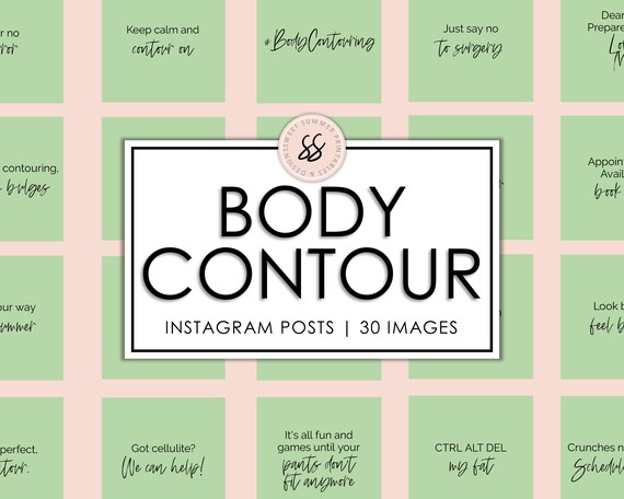 30 Body Contouring Spring Green Posts and Quotes Body Contour | Etsy