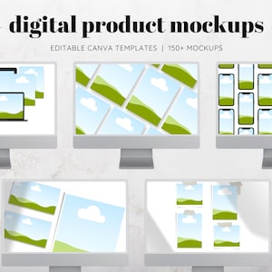 150 Digital Product Mockup Templates, Digital Product Listing Photos ...