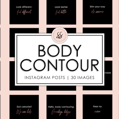 30 Body Contouring Instagram Posts and Quotes Body Contour - Etsy