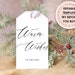 Warm Wishes Script Gift Tag Printable, Editable Christmas Gift Tag ...