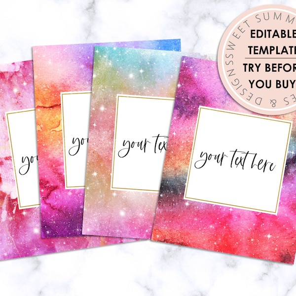 Galaxy Binder Covers - Etsy