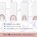 Pastel Rainbow Editable Printable Bookmark, Rainbow Bookmark, Bookmark ...