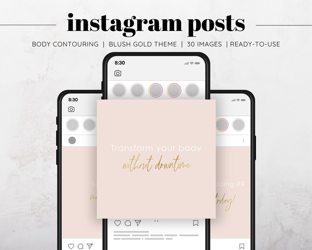 30 Body Contouring Blush Gold Instagram Posts and Quotes, Body Contour ...