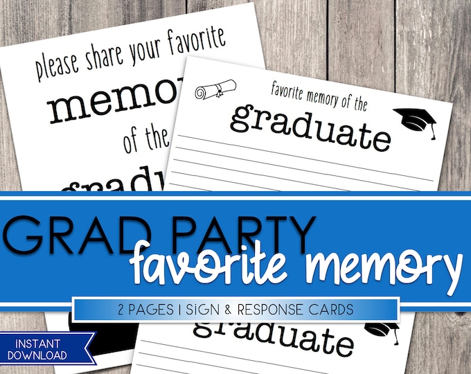 Write a Memory, Grab a Card Grab a Pen Drop It In, Birthday Party ...