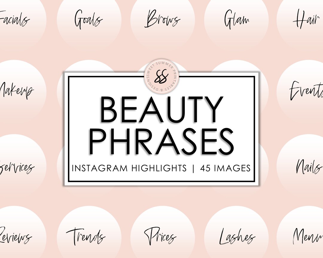 45 Beauty Instagram Highlight Cover Templates, Instagram Salon ...
