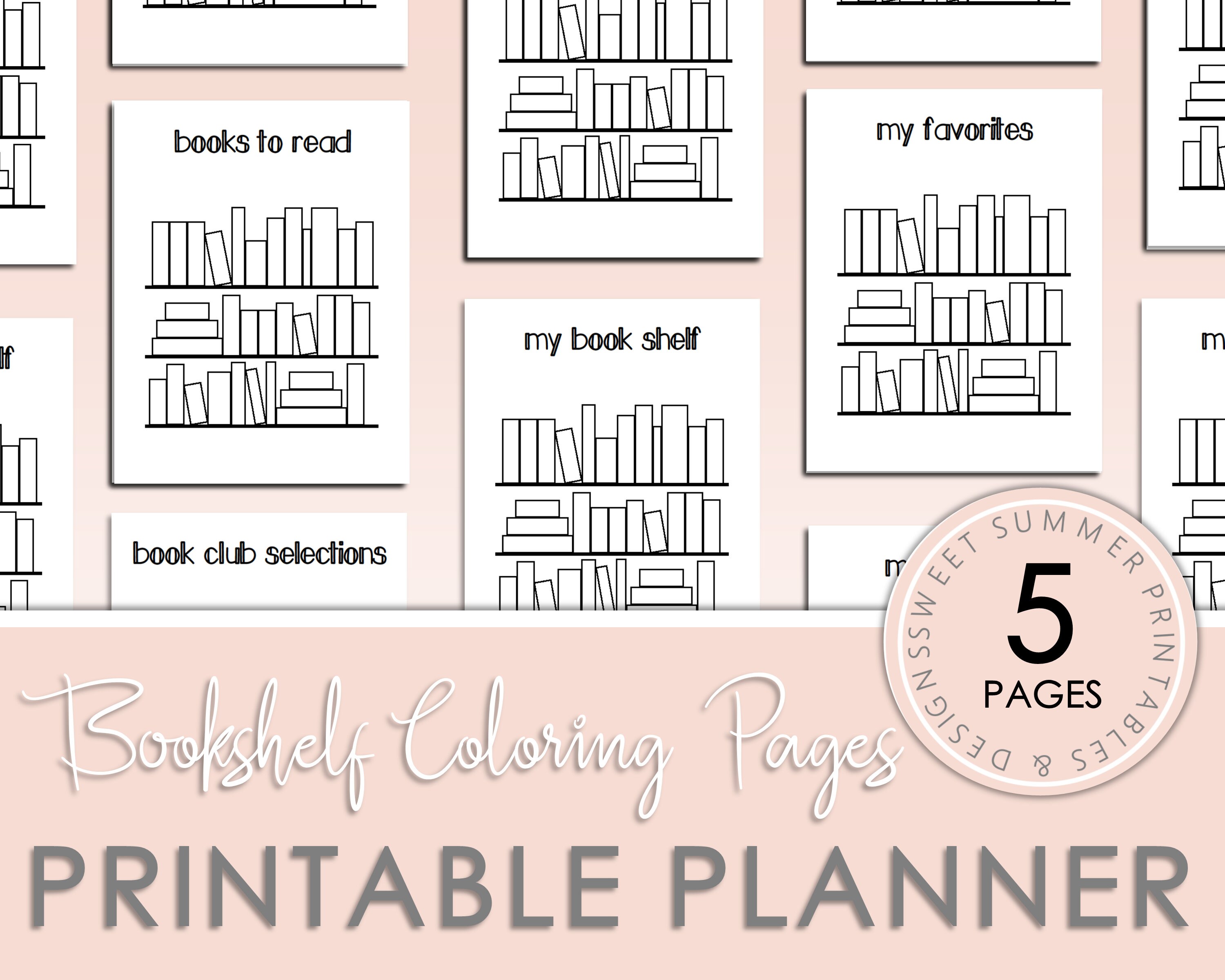 Bullet Journal Coloring Pages