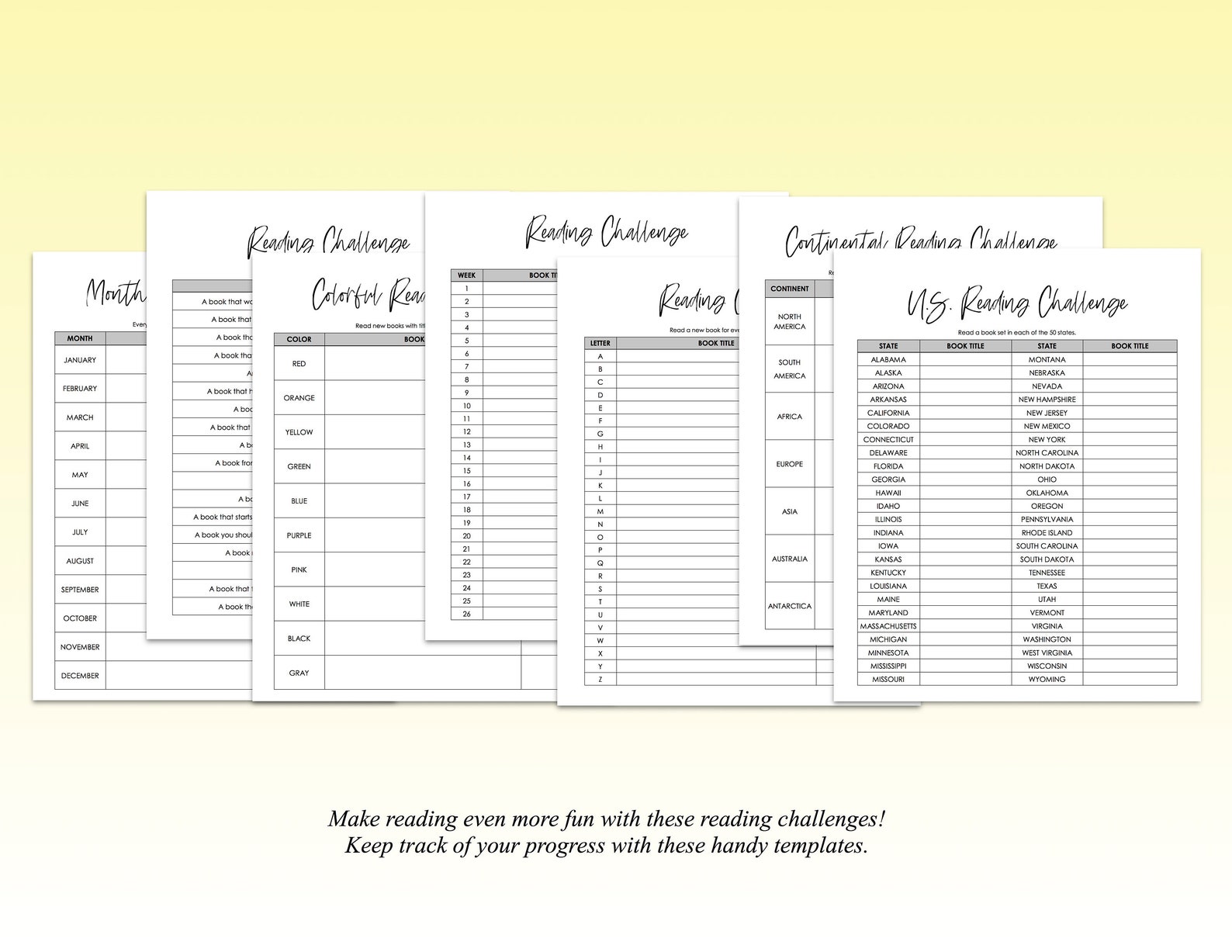 Reading Journal Printable Book Club Planner Printable - Etsy