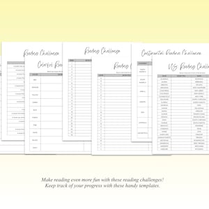 Reading Journal Printable, Book Club Planner Printable, Reading List ...
