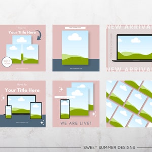 11 Editable Digital Download Mockup Social Media Post Templates ...