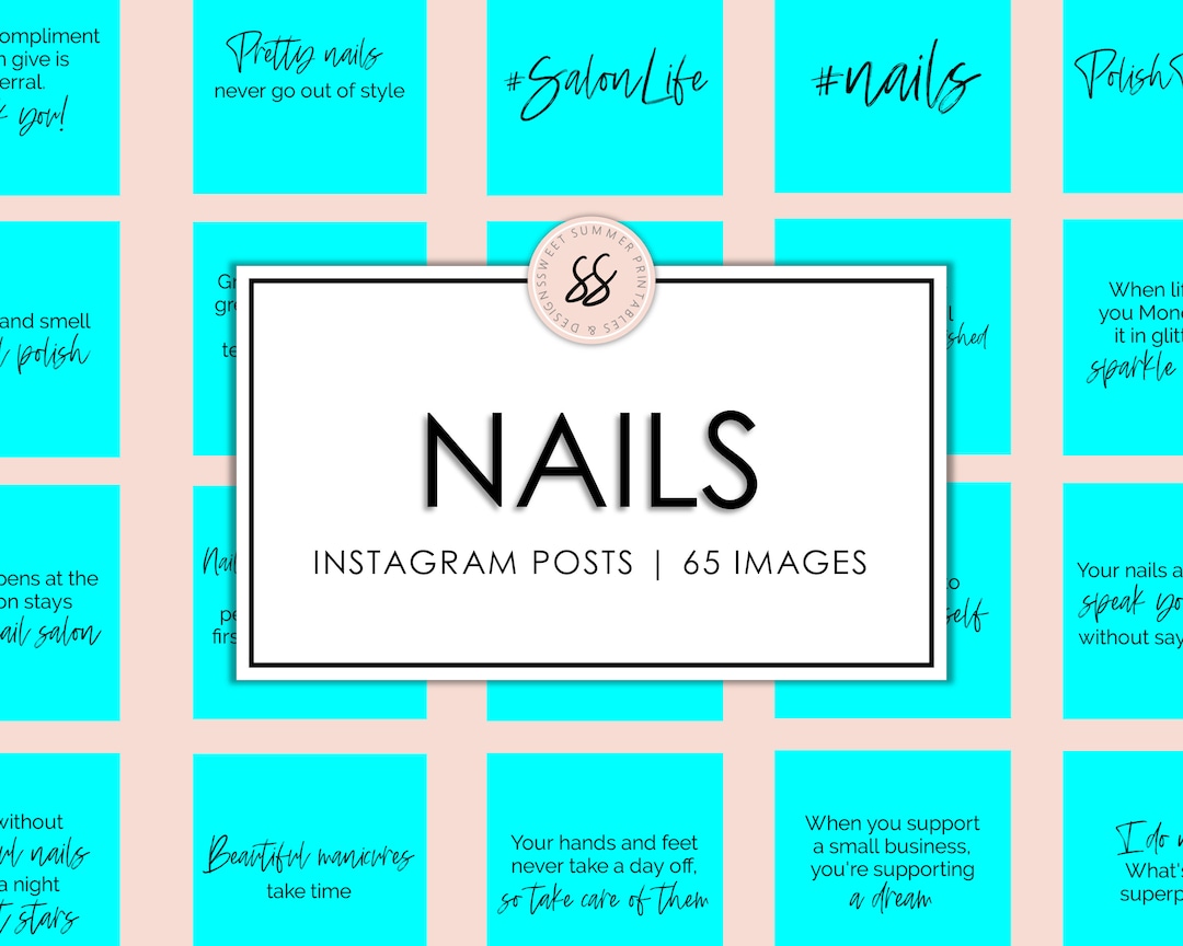 65 Nails Aqua Instagram Posts, Nails Quotes, Social Media Posts ...