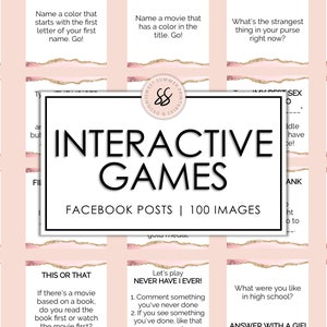 100 Blush Gold Marble Facebook Games Interactive Posts, Social Games ...