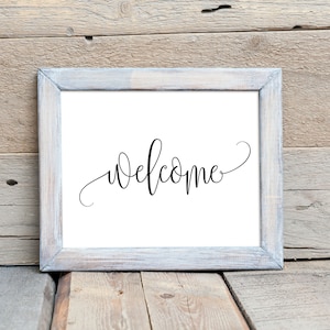 Welcome Sign Printable, Party Welcome Sign Printable, Home Decor ...