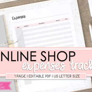 Auto Calculate Online Shop Expenses Tracker, Reseller Expenses Tracker ...